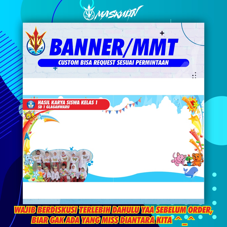 Jual Banner MMT Spanduk Hasil Karya Siswa SD | Shopee Indonesia