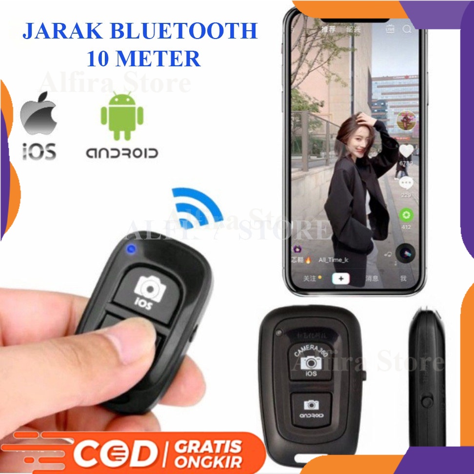 Jual REMOTE SHUTTER BLUETOOTH TRIPOD TONGSIS TOMSIS REMOT CAMERA ...