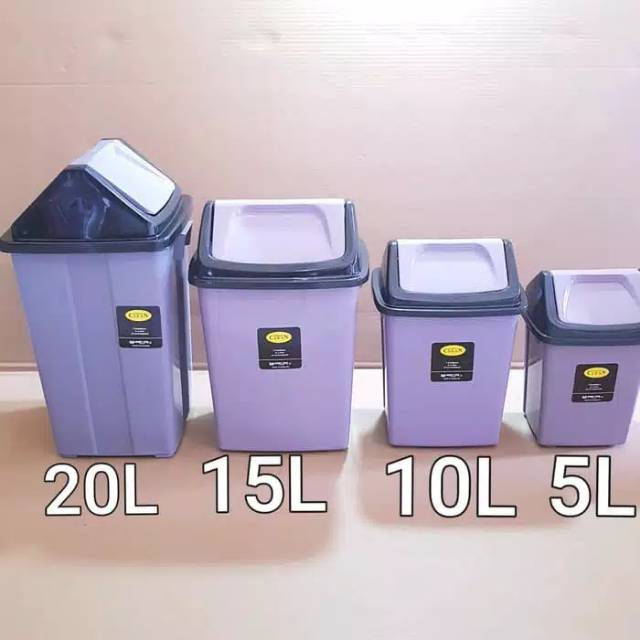 Jual Tempat sampah komet star 5/10/15/20 liter tutup goyang | Shopee Indonesia