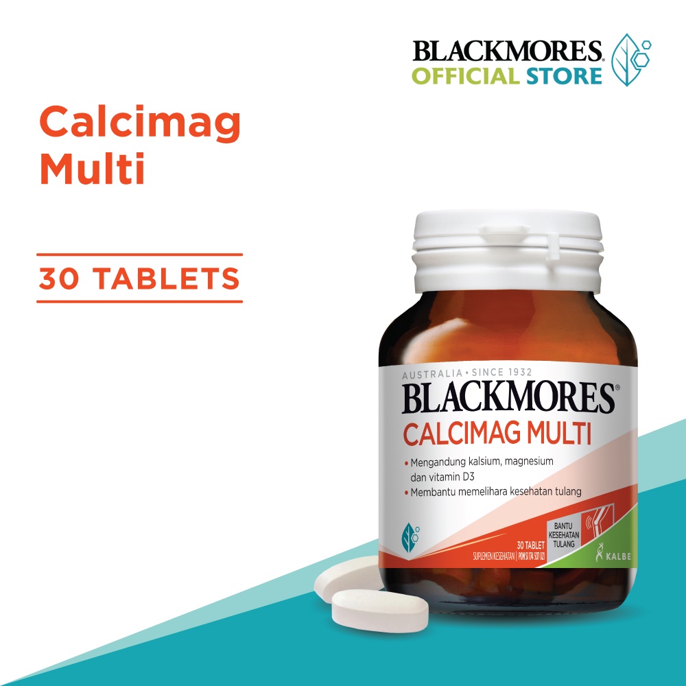 Jual Blackmores Calcimag Multi 2 Tablet Sehari Isi 30 Tablet (Bantu Jaga Kesehatan Tulang) BPOM ...