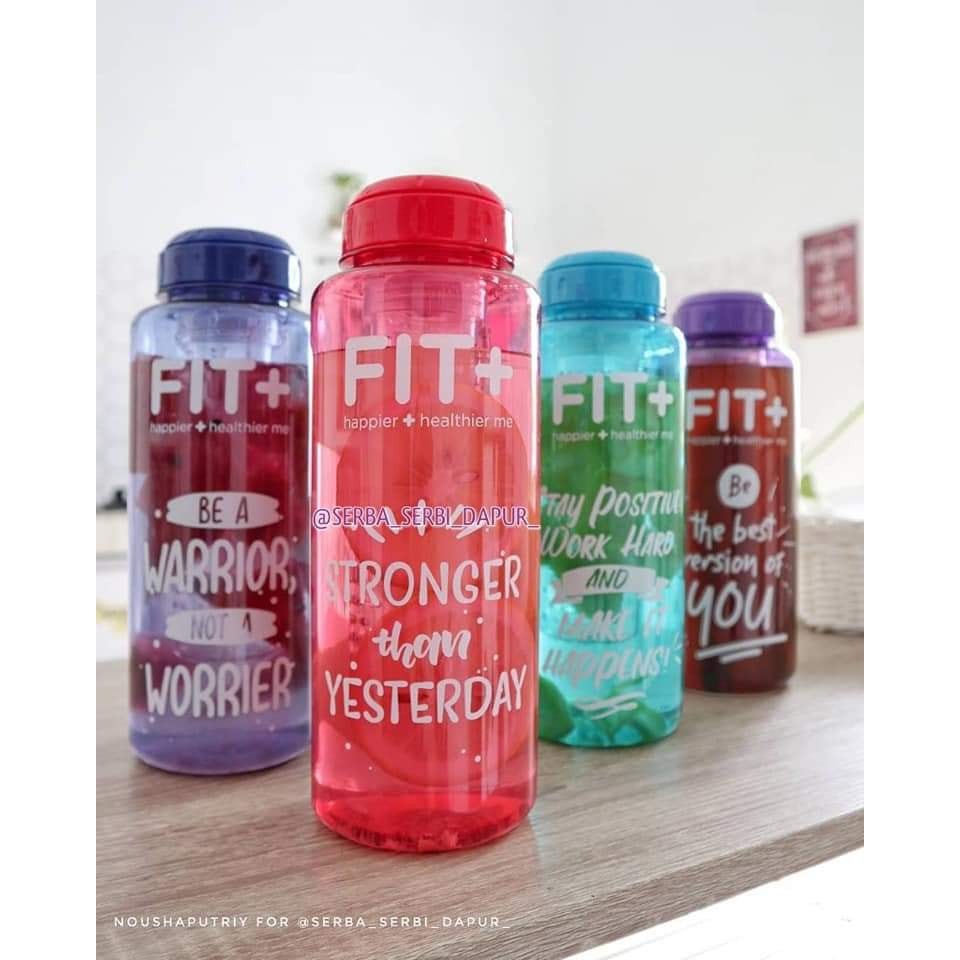 Jual Botol Infused Water Fit+ Dusdusan Ukuran 1150 mL Bisa dilepas dan ...