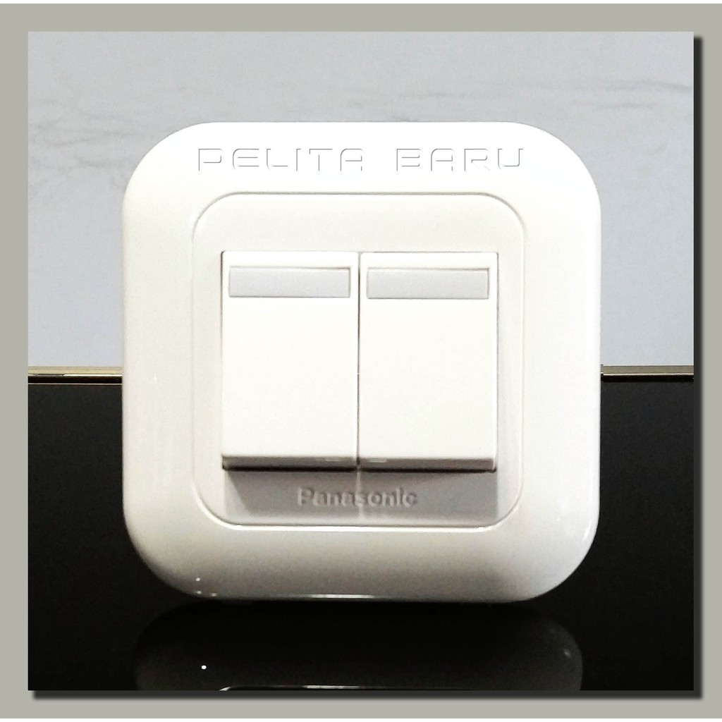 Saklar HOTEL Ganda / Seri Panasonic Wide Series Putih | Shopee Indonesia