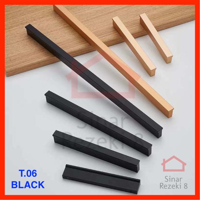 Jual Handle Tarikan 06 BLACK Hitam Laci Pintu Lemari Minimalis Rumah ...