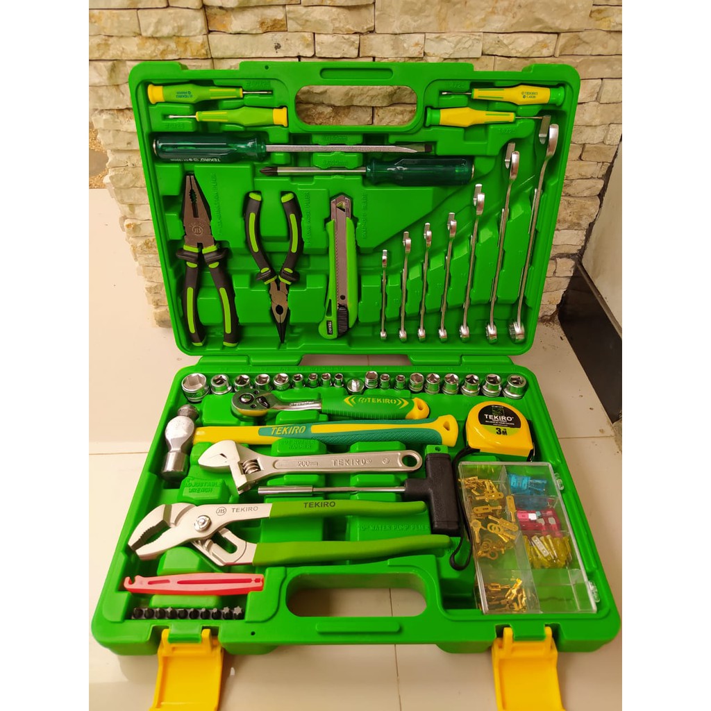 Jual TEKIRO MECHANIC TOOL SET-60 PCS LENGKAP | Shopee Indonesia