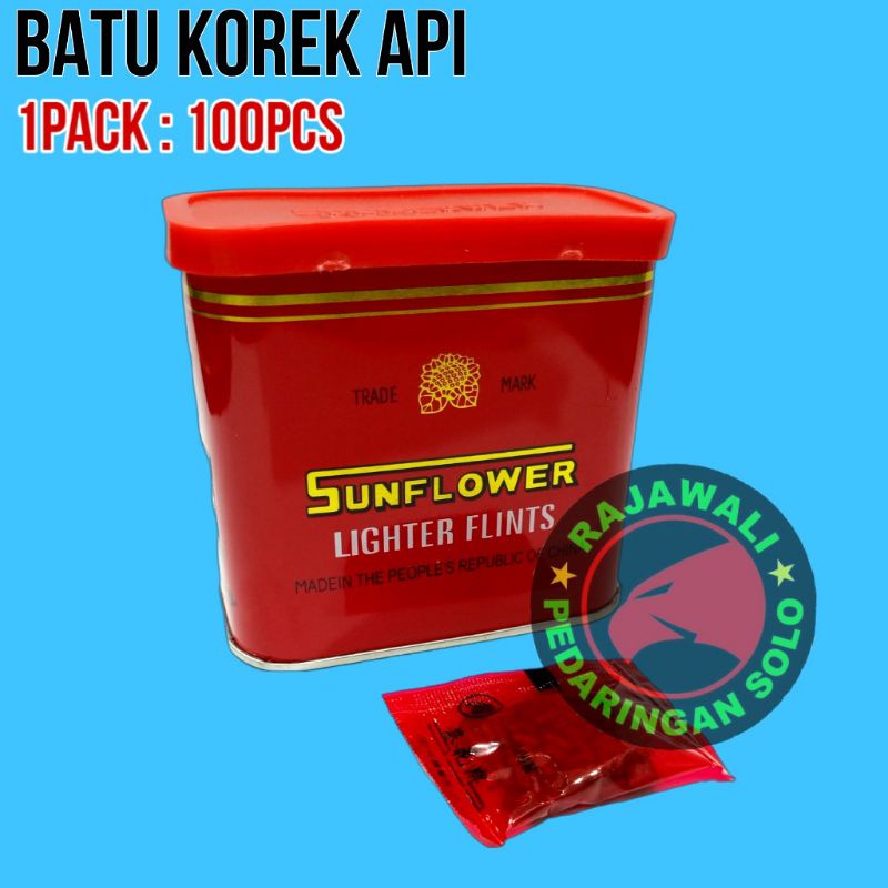 Jual BATU KOREK API FLINT SUNFLOWER 100pcs BATU KOREK MODEL TOKAI ZIPPO ...