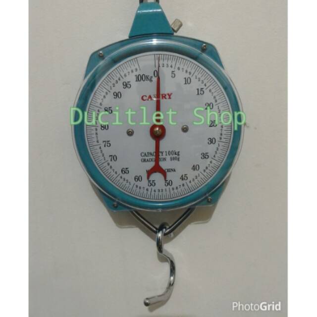 Jual Timbangan Jarum Gantung Daging/Laundry/Buah/Sayur/Beras/Besi 100kg ...