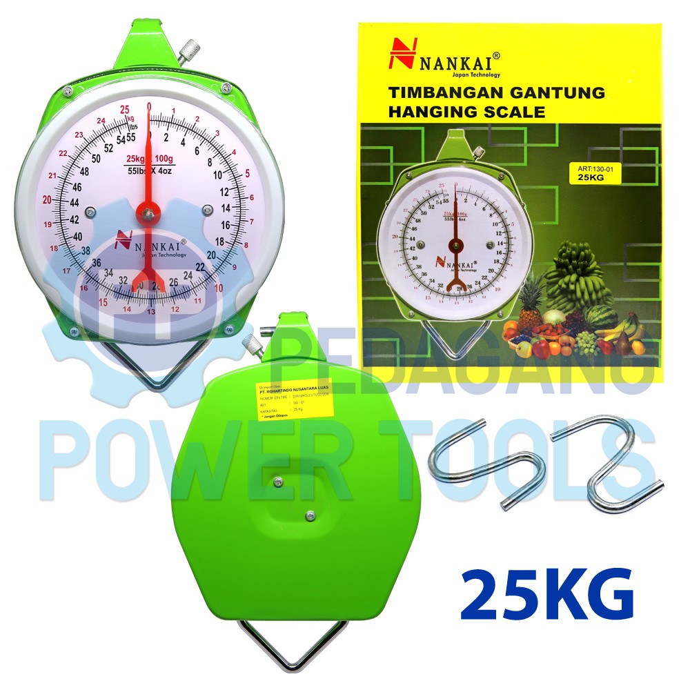 Jual NANKAI TIMBANGAN GANTUNG 25 KG JARUM HANGING SCALE PENGUKUR BERAT ...
