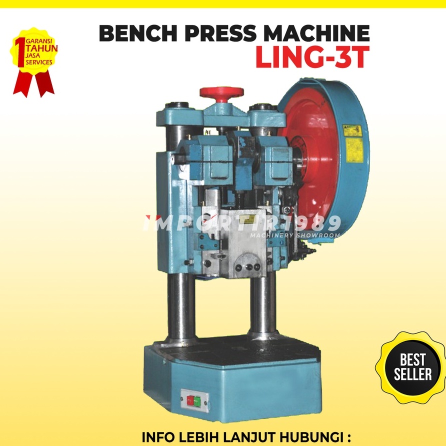 Jual Mesin Pon 3 Ton Power Bench Press Stamping Machine LING - 3T ...