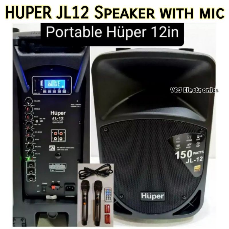 Jual Speaker Portable HUPER JL12 12 inch 12" JL 12 with mic | Shopee ...
