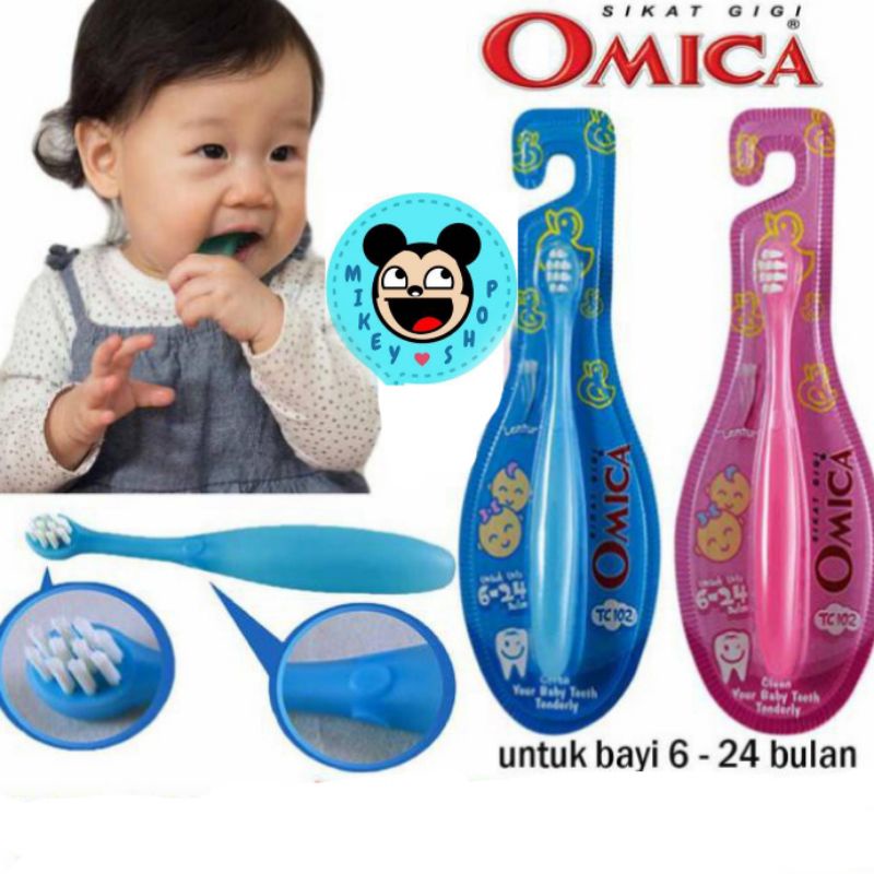 Jual OMICA Sikat Gigi Untuk Bayi Usia 6-24 Bulan. | Shopee Indonesia