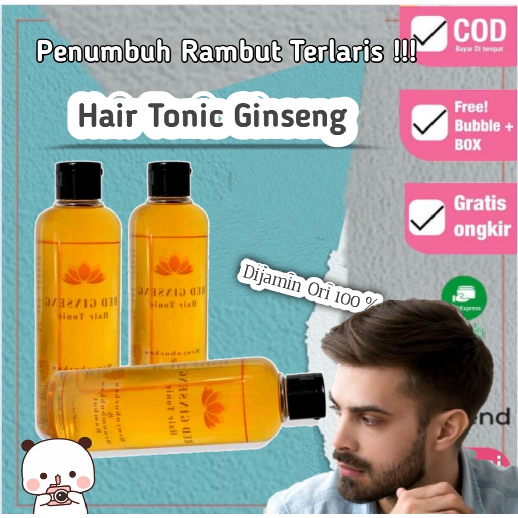 Jual Original Red Ginseng Sampoo dan Hair Tonic Bio Herbal Red Sampo ...