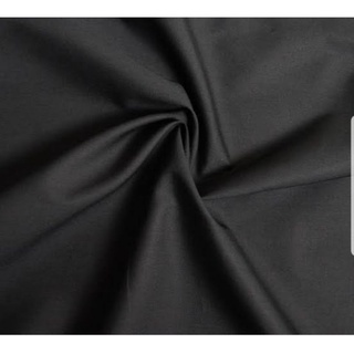 Jual Kain Katun Premium Polos Hitam Lebar 150 cm HARGA PER SETENGAH ...