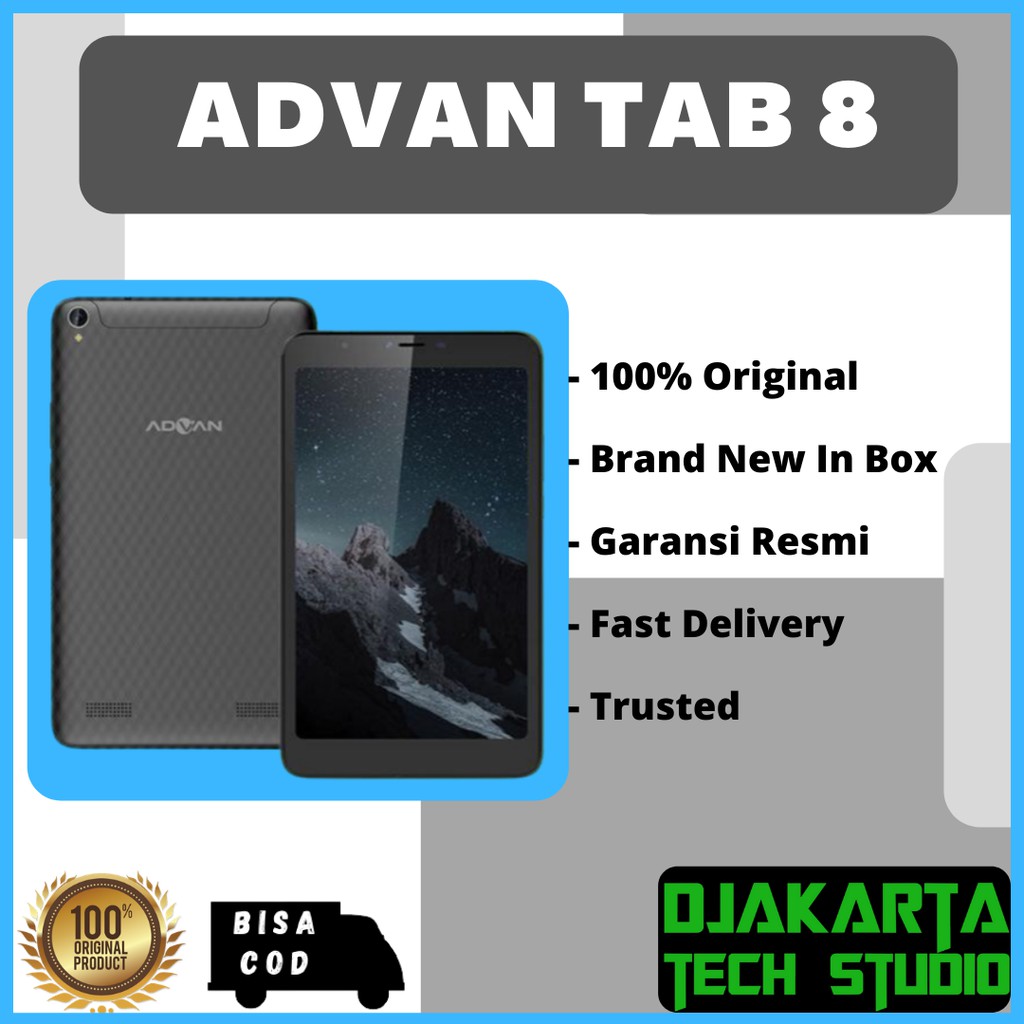 Jual Advan Tab 8 Belajar 3/16GB Gray / Abu-abu 4G Garansi RESMI ADVAN ...