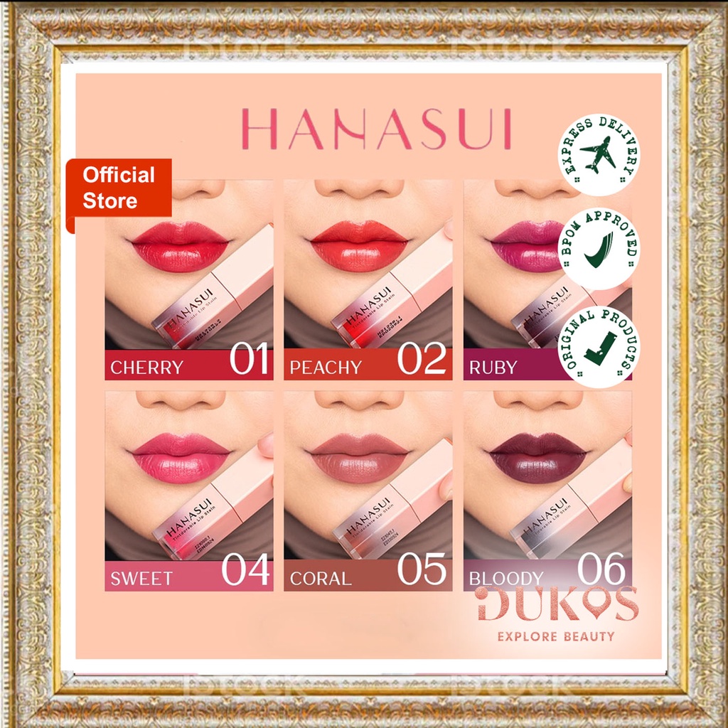 Jual HANASUI Tintdorable Lip Stain | Lip Tint Indonesia|Shopee Indonesia