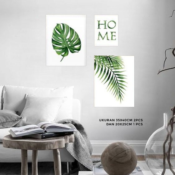 Jual Home Decor Lukisan Monstera Hiasan Dinding | Shopee Indonesia