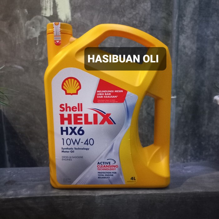 Jual Oli Mobil Shell Helix HX6 10W-40 (4 Liter) | Shopee Indonesia