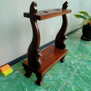 Jual dudukan tiang bendera petaka 2 lubang jagrak ukiran kayu Indonesia ...