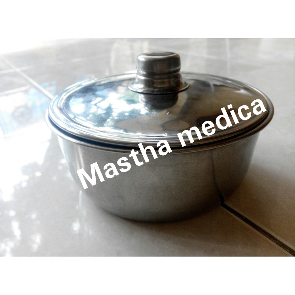 Jual Cucing Com Kom Waskom Baskom Tutup Stainless Steel utk Kapas ...