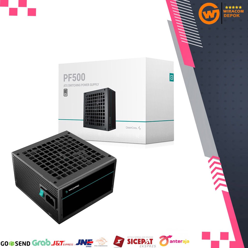 Jual DEEPCOOL PF500 500W / DN500 80 PLUS ALL FLAT CABLE PSU | Shopee ...