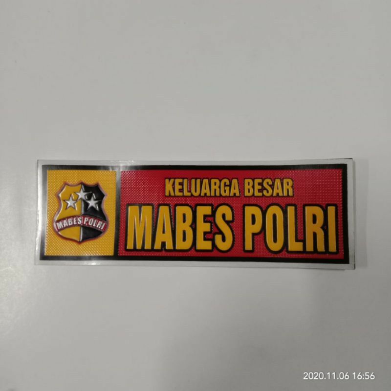 Jual stiker plat motor MABES POLRI, stiker plat motor logo mabes polri ...