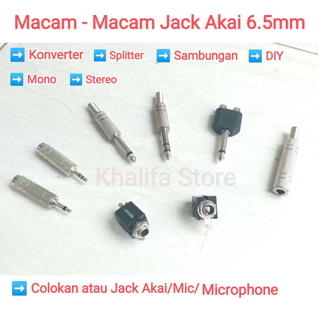 Jual Konverter Converter Socket Jek Jack Colokan Sambungan Splitter ...
