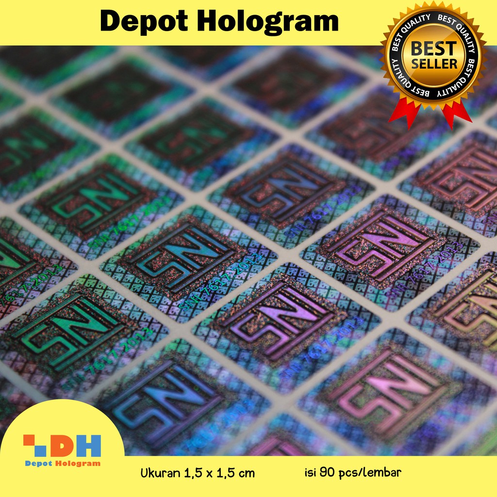 Jual Stiker Hologram SNI Kecil 1,5 x 1,5 cm | Shopee Indonesia