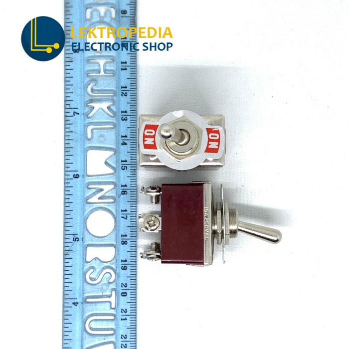 Jual Toggle 6p On On 15a Besar 6 pin kaki Switch Saklar Togle On Off ...