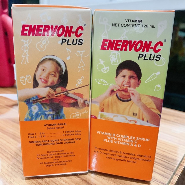 Jual Enervon-C plus syrup isi 120ml Indonesia|Shopee Indonesia