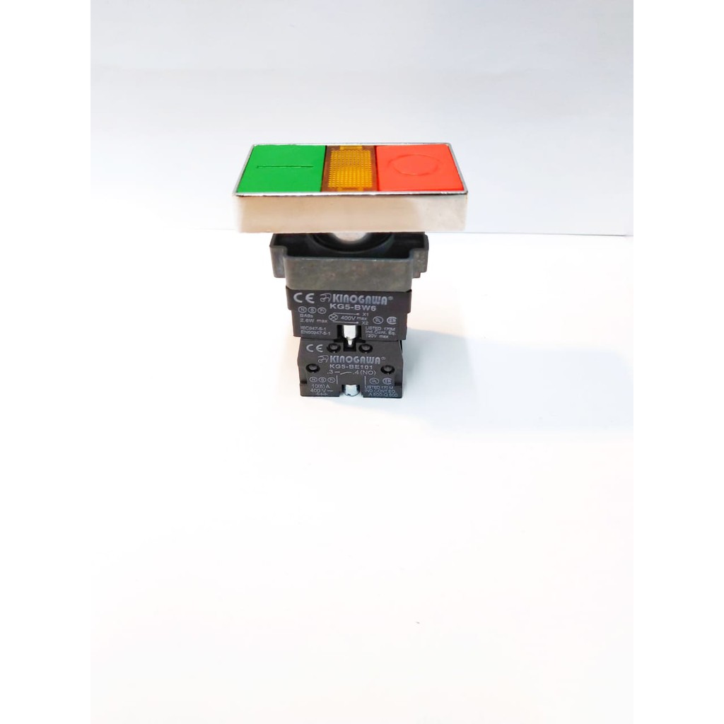 Tombol ON OFF 22mm - Push button ON OFF - Double Push button Spring ON ...