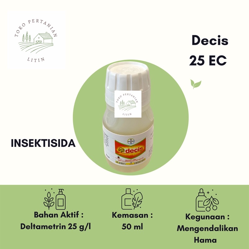Jual Decis 25 EC - 50 ml (Insektisida) Mengendalikan Hama Tanaman ...