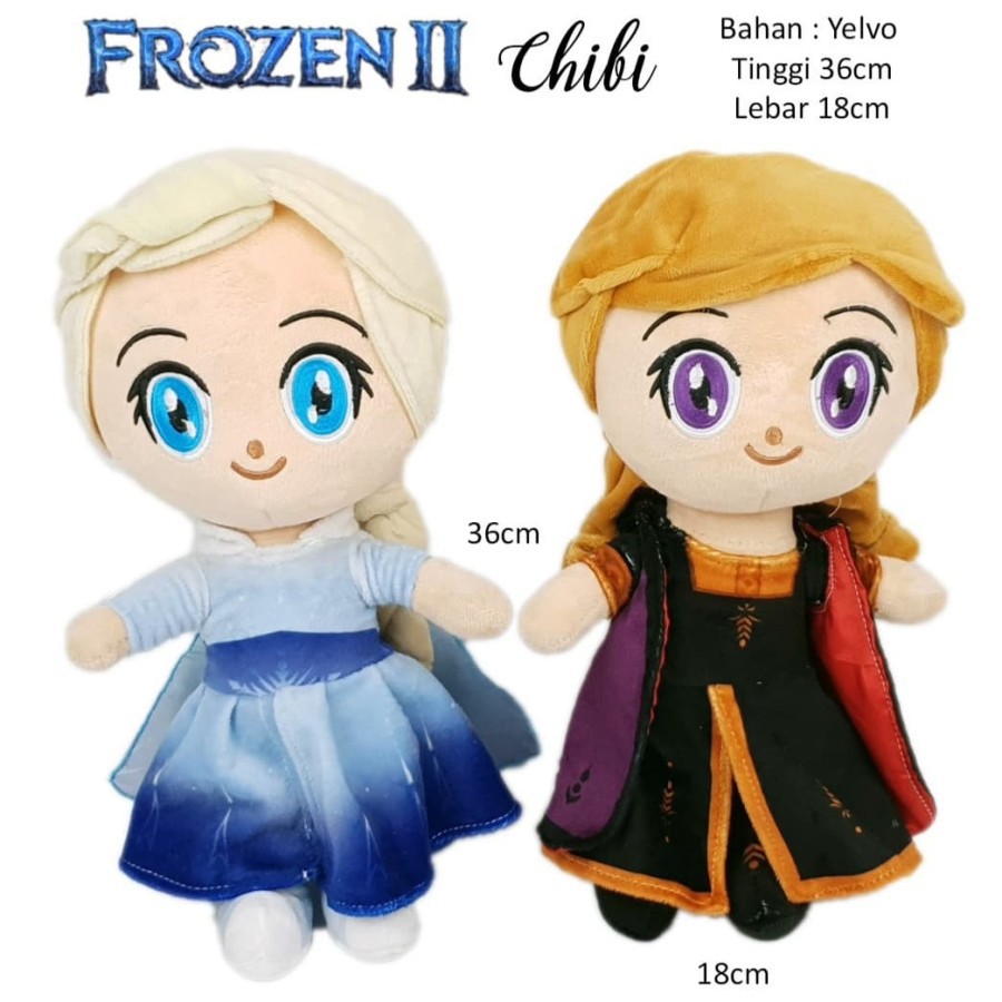 Boneka Anna Elsa Frozen lagu lampu serta gaun berputar - elsa/boneka ...