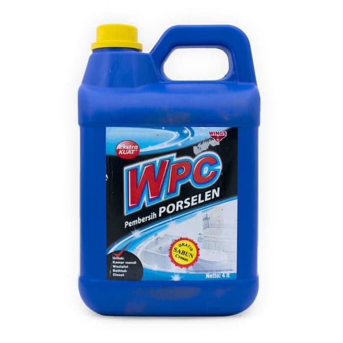 Jual PEMBERSIH KAMAR MANDI PORSELEN TOILET CLEANER WPC 4 LITER GALON ...