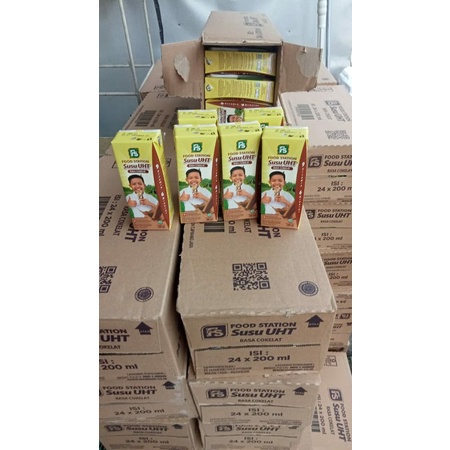 Jual SUSU UHT FOOD STATION RASA COKLAT 200 ML ISI 24 EXP 2023 | Shopee Indonesia