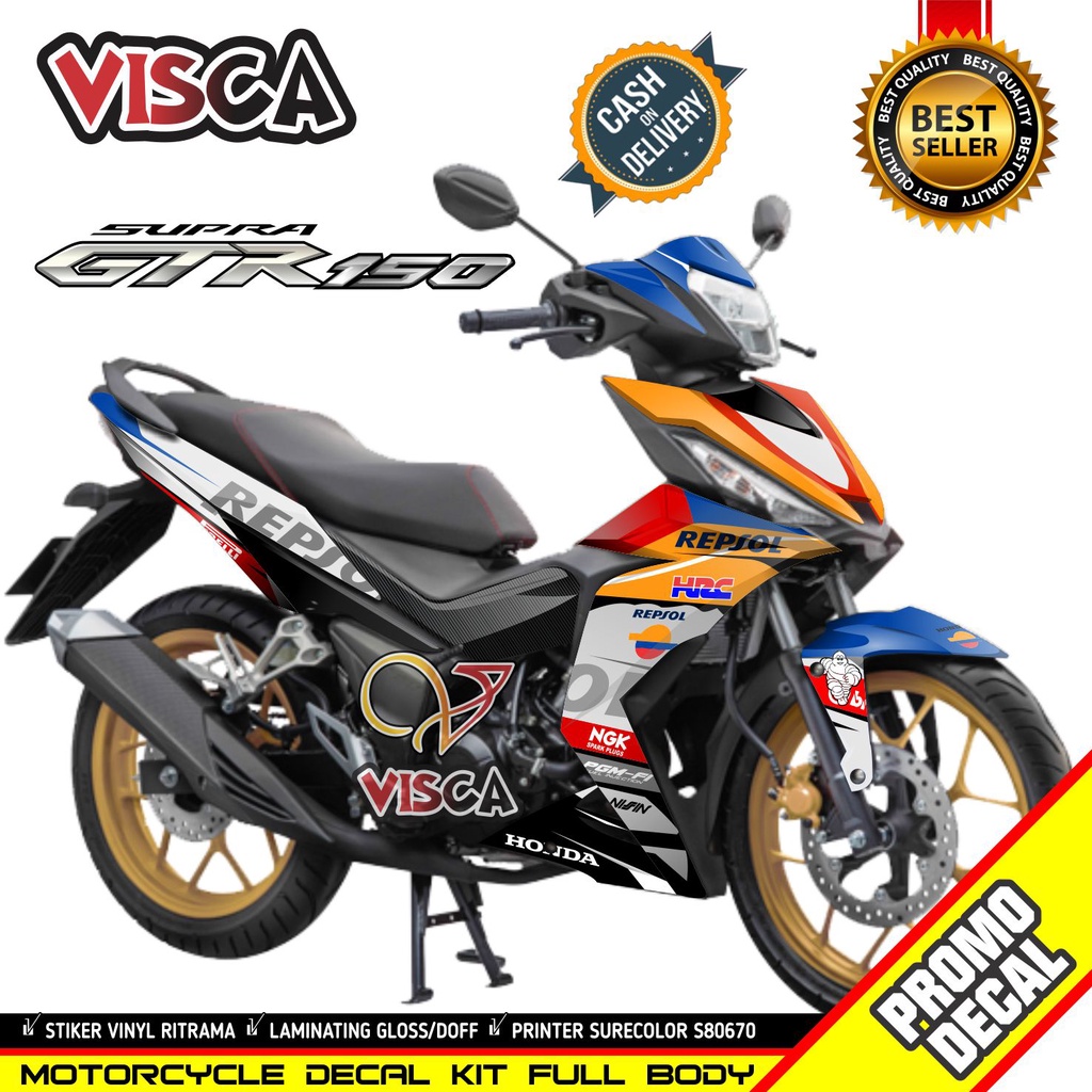 Jual Decal Supra GTR 150 Full Body Stiker Motor Gtr 150 Full Body ...
