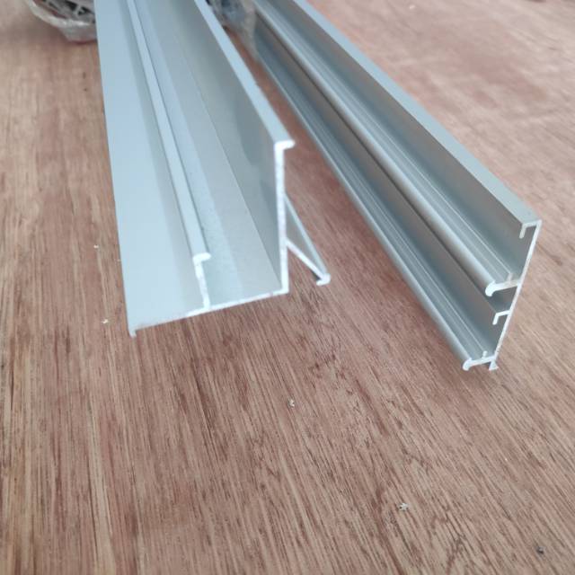 Jual Rel Aluminium Pintu Sliding Roda Gantung, AS-99 Panjang 3 Meter Indonesia|Shopee Indonesia