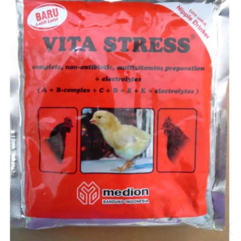 Jual Vitamin anti stress ayam VITA STRESS 250 GR | Shopee Indonesia