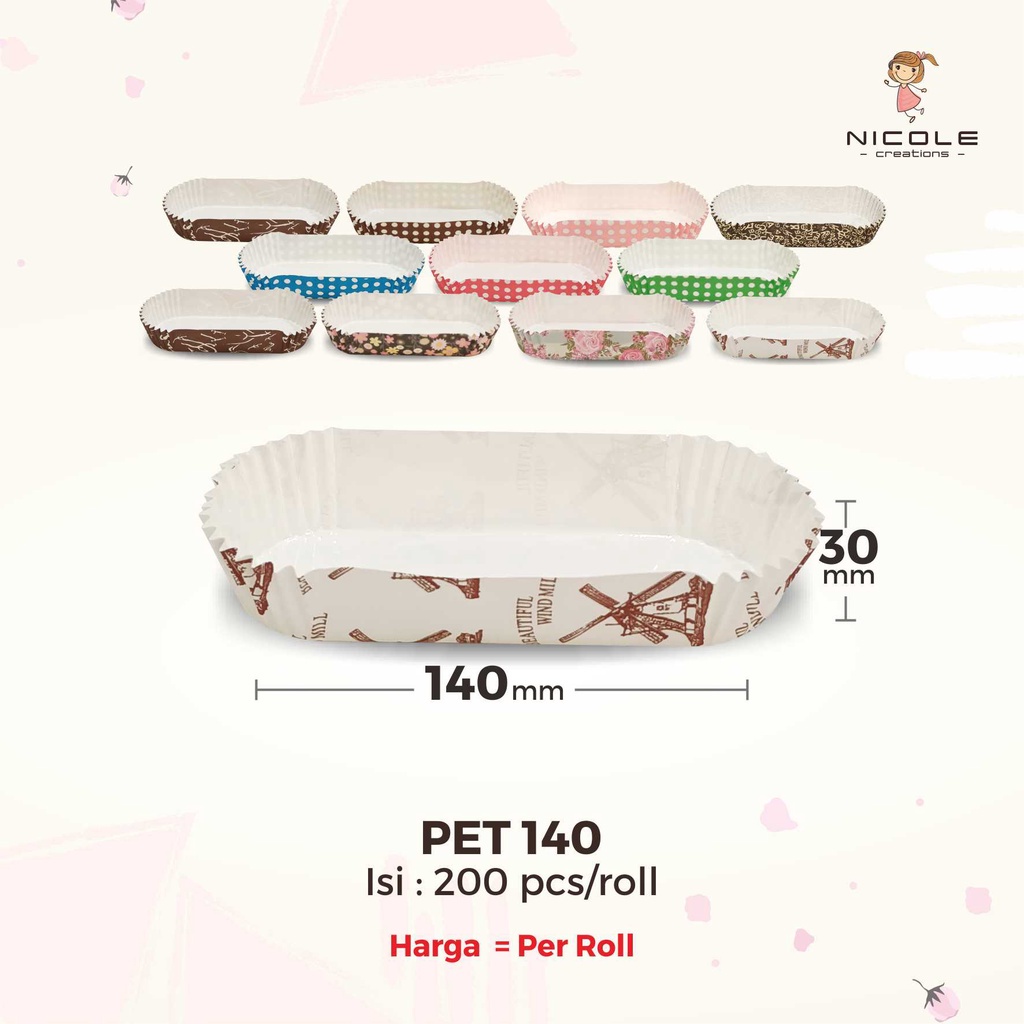 Jual PET/Cup Roti/Wadah Roti/Kertas Baking Roti/Paper Cup/Cup Case 140 ...