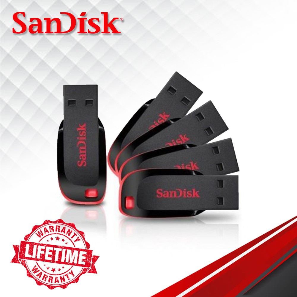 Jual Flashdisk Sandisk Cruzer Blade 8GB 16GB 32GB 64GB ORIGINAL ...