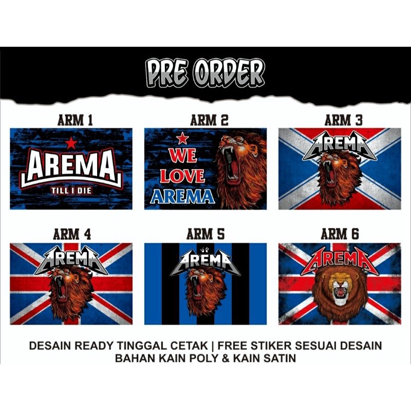 Jual Bendera Arema/Handflag Arema | Shopee Indonesia