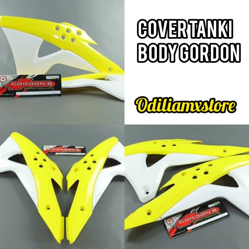 Jual cover tanki body gordon kuning putih | Shopee Indonesia