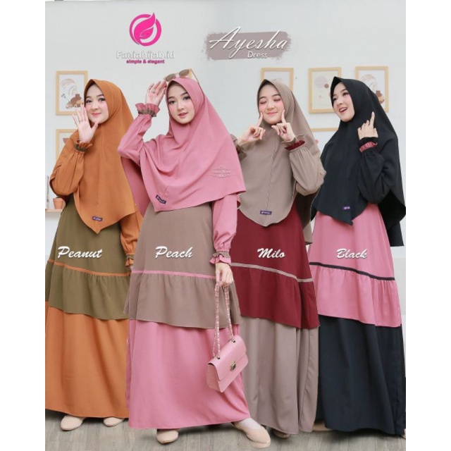 Jual ayesha dress by fania hijab | Shopee Indonesia Jual ayesha dress by fania hijab | Shopee Indonesia