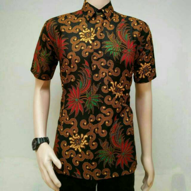 Jual Baju batik hitam series | Shopee Indonesia
