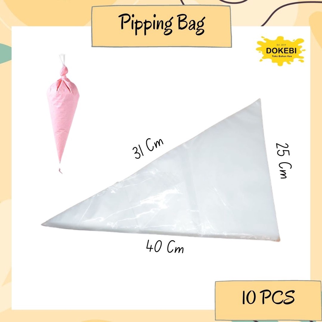 Jual Plastik Segitiga 10 pcs / PIPING BAG / Papping Bag / Plastik ...