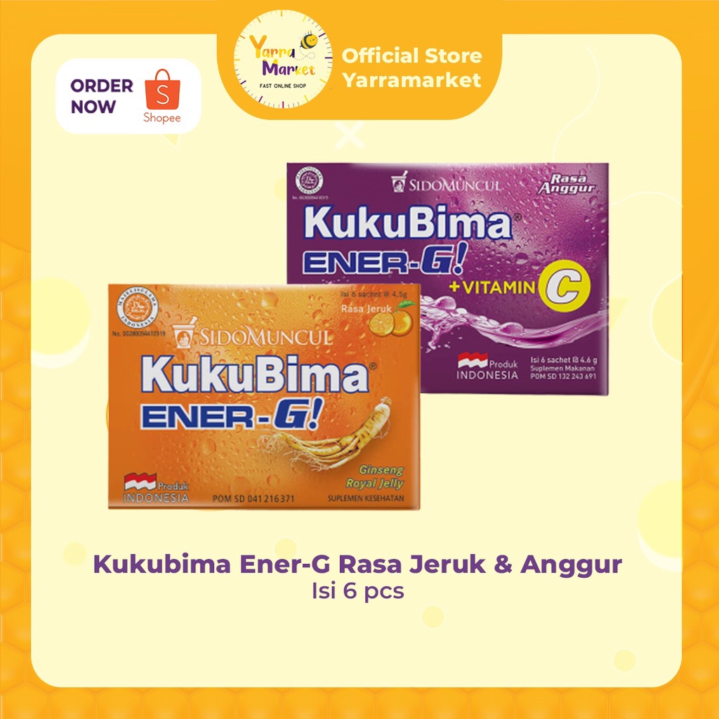 Jual KUKUBIMA SIDOMUNCUL ENERGI DRINK VIT C 1000mg (Isi 6pcs) | Shopee ...