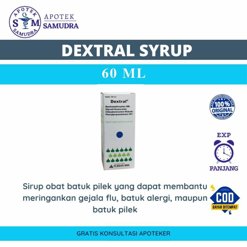 Jual DEXTRAL SYRUP - 60 ML (Obat batuk dan flu) | Shopee Indonesia
