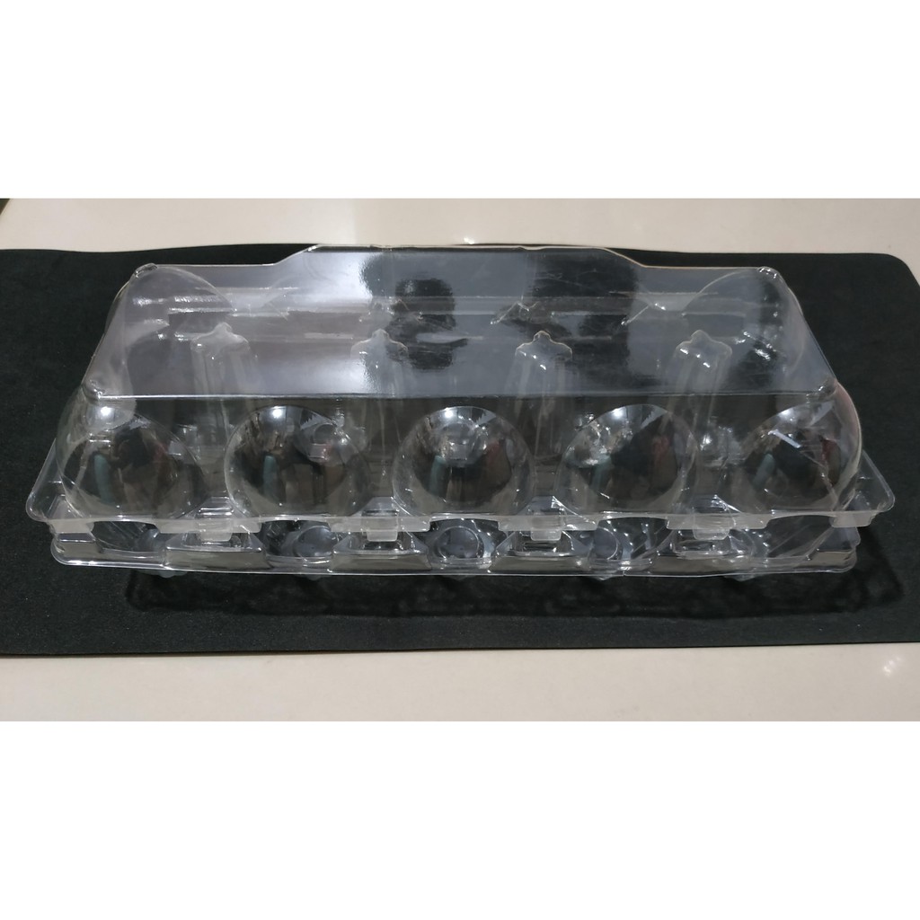 Jual Plastik Mika isi 10 Telur (50 PCS) dengan Kancing Pengunci / Egg ...