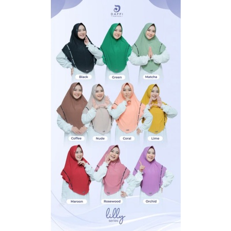 Jual DAFFI Hijab Style Terbaru Artikel Lilly Ory By Daffi | Shopee ...