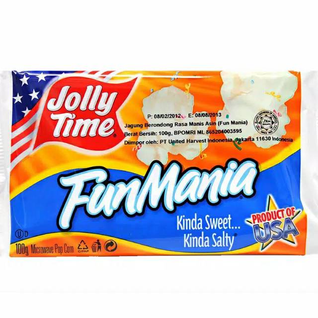 Jual JOLLY TIME Fun Mania 100g | Shopee Indonesia