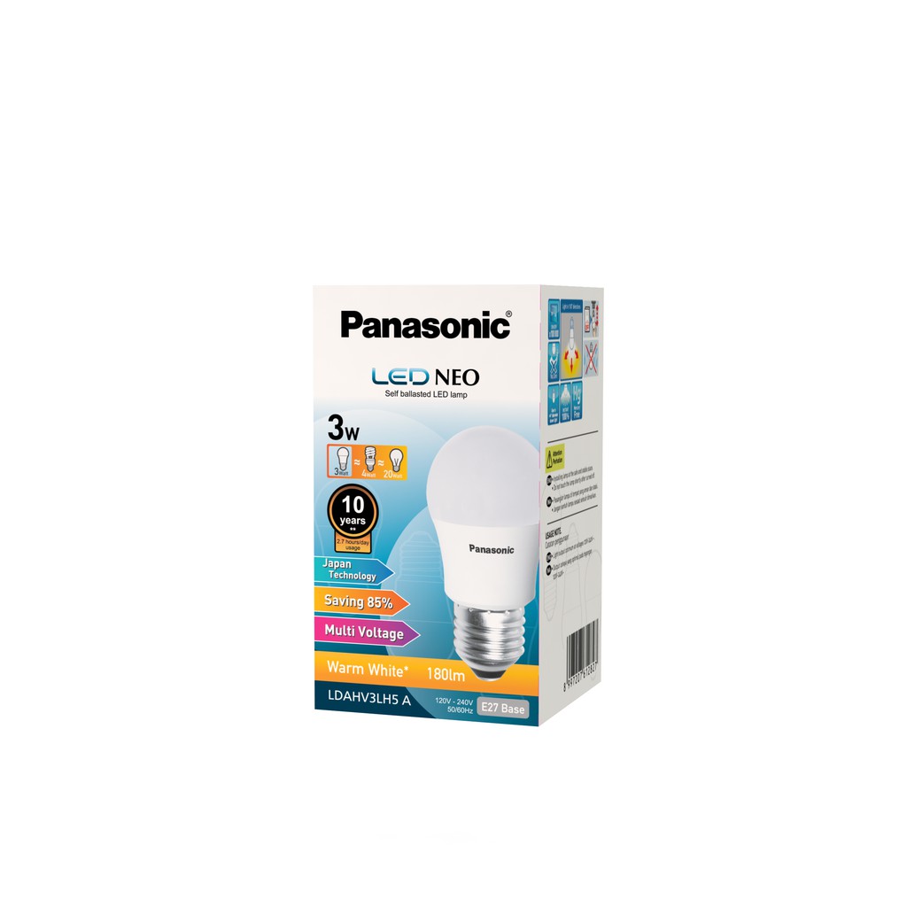 Panasonic Neo 3Watt Lampu LED Bulb Warm White - Kuning | Shopee Indonesia