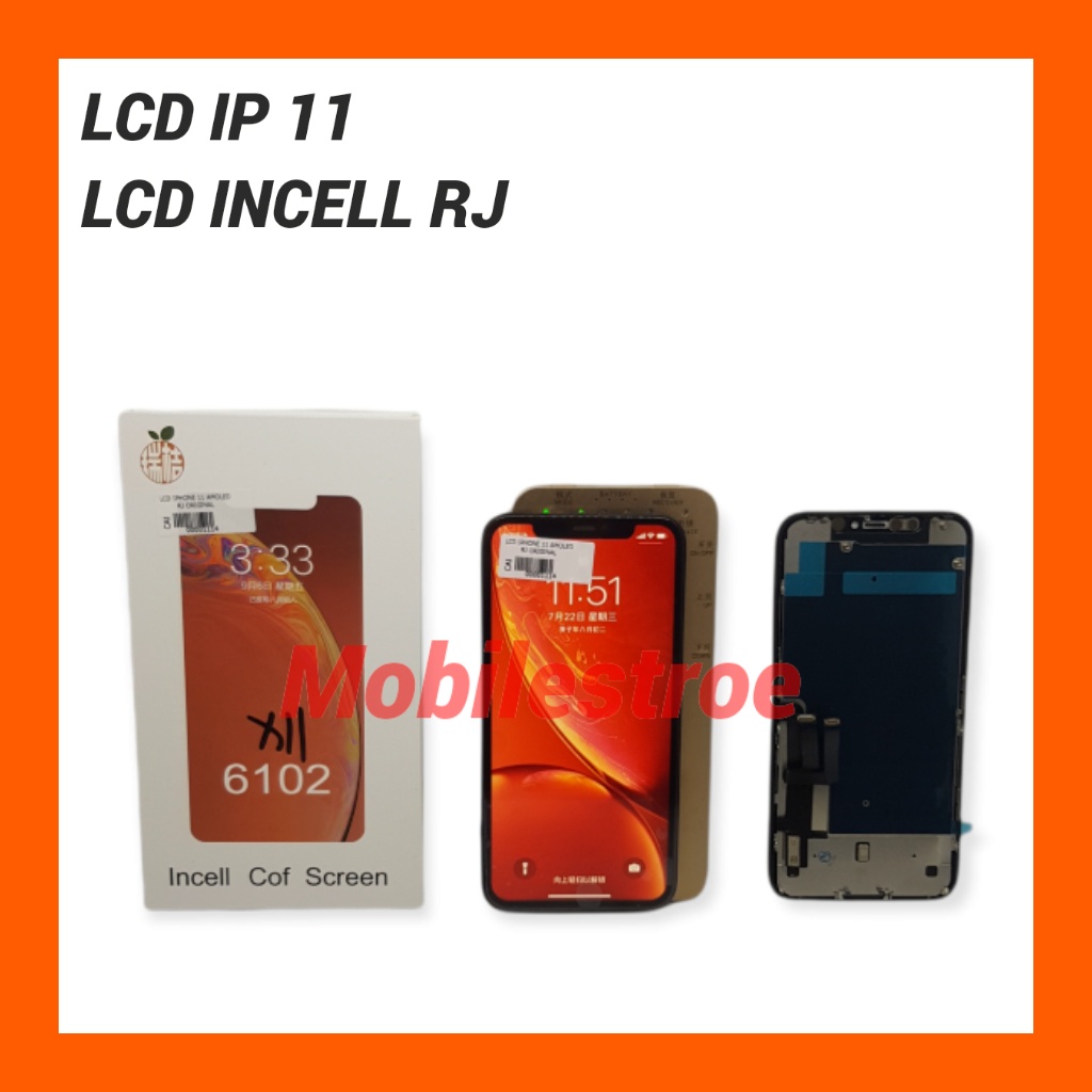 Jual LCD + TOUCHSCREEN IP 11 INCELL (MERK RJ) | Shopee Indonesia